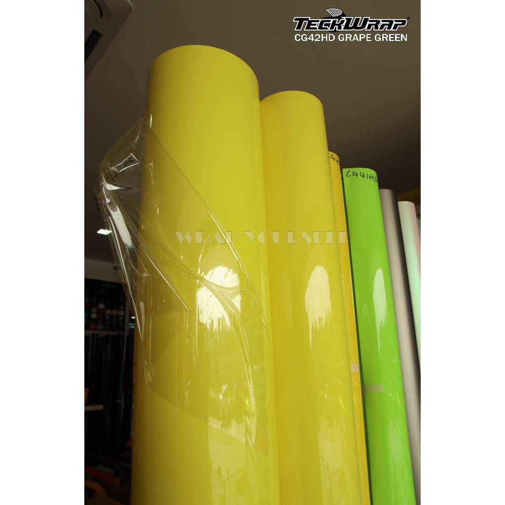 Teckwrap GRAPE GREEN CG42HD Vinyl Wrap High Gloss Car Wrap Vinyl Film ...
