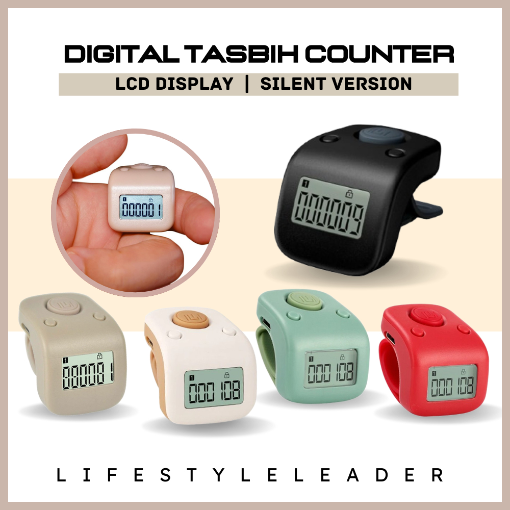 Zehco Digital Tasbih Counter Mini Prayer Counter Clicker Tasbih Jari ...