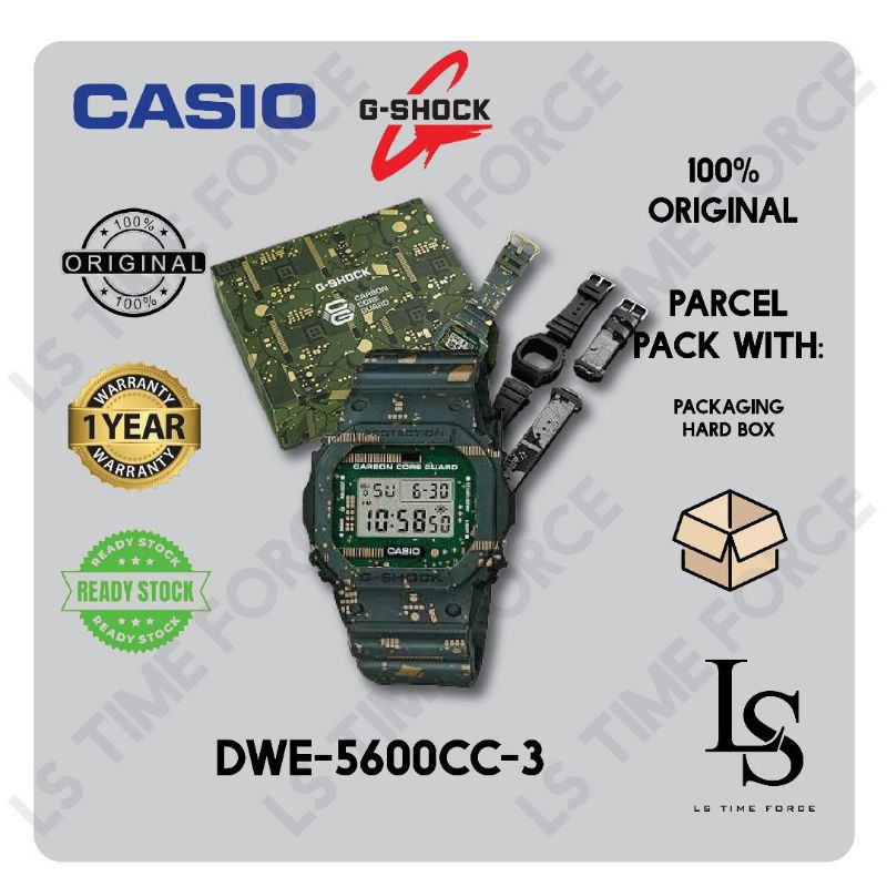 G-SHOCK ORIGINAL DWE-5600CC-3/DWE-5600CC-3DR/DWE-5600CC/DWE5600CC | Shopee Malaysia
