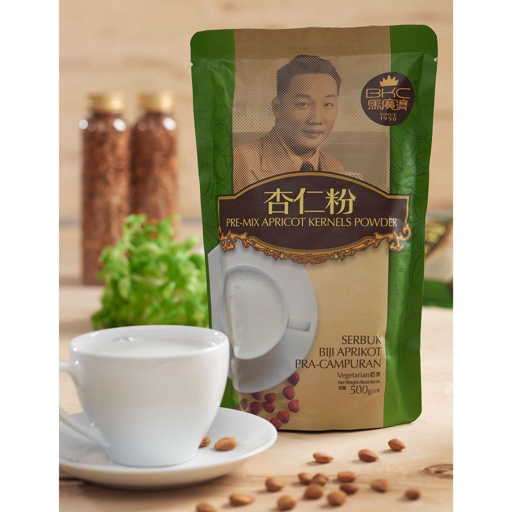 BKC Pre-mix Apricot Kernels Powder (Almond Powder)马广济杏仁粉 500g (Exp 11/ ...