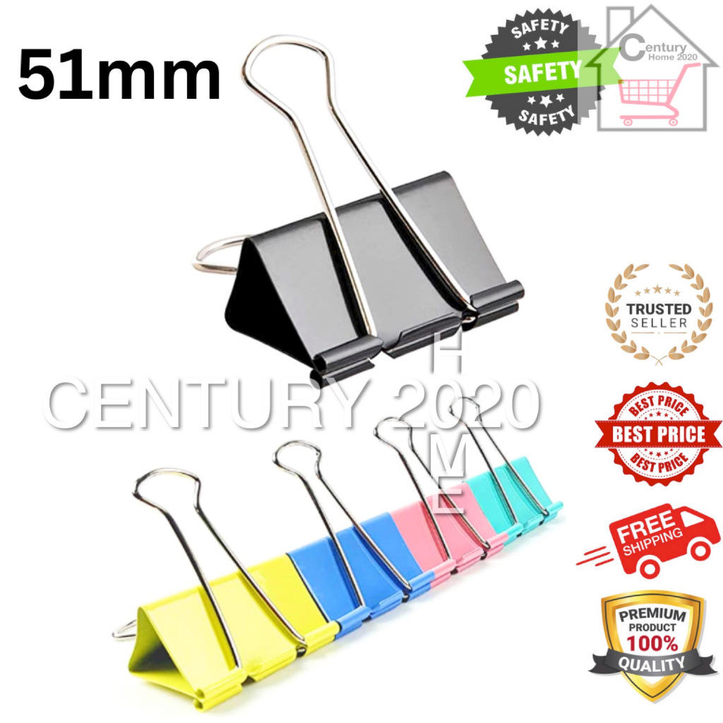 Colorful Binder Clip Metal Binding Dovetail Clip Stationery Utensil ...