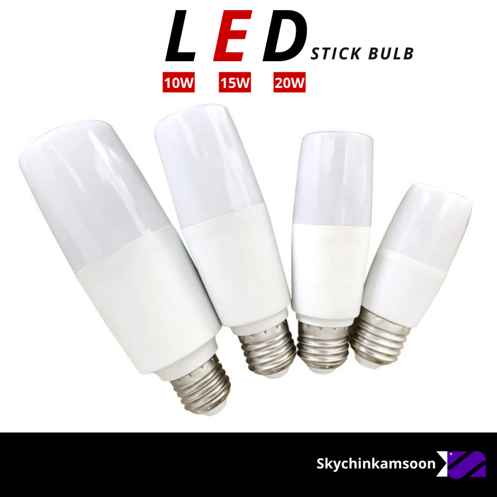 LED Stick Bulb E27 10W 15W Energy Saving Mentol Lampu Meja Siling Ceiling Lighting Table Lampu ...