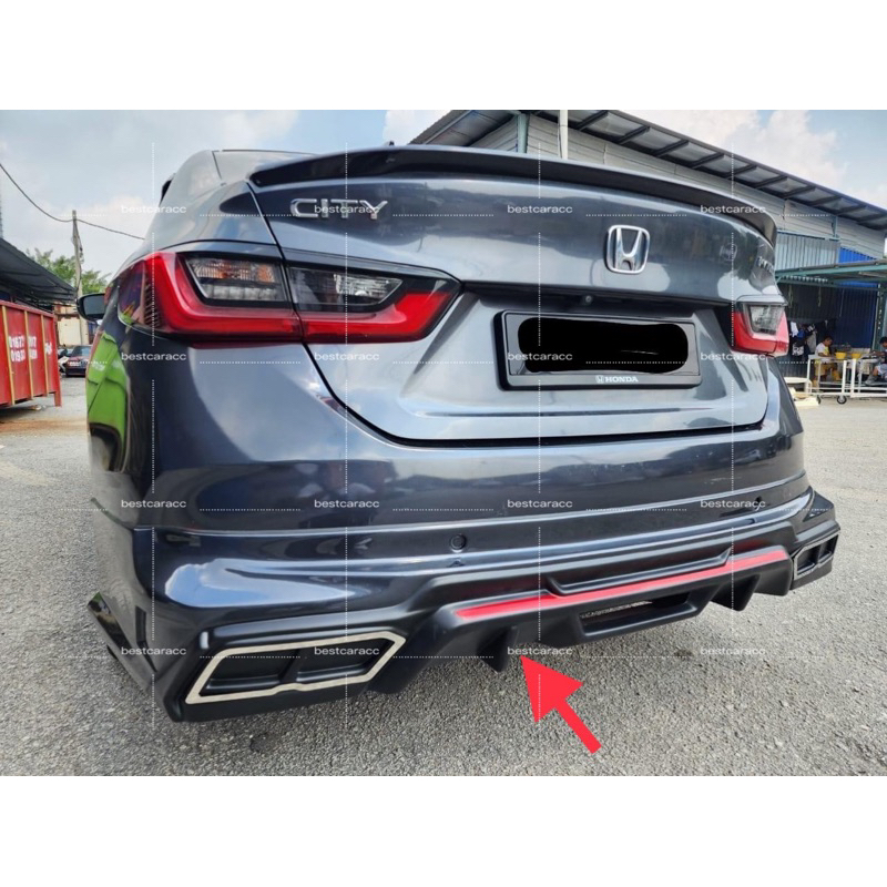 HONDA CITY GN2 DRIVE68 REAR SKIRT BODYKIT ( ABS ) NO PAINT | Shopee ...