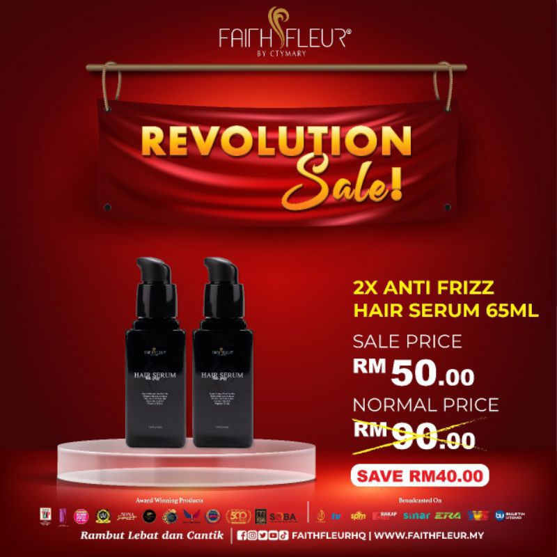 Hair Serum Combo Faith Fleur 65ml | Shopee Malaysia
