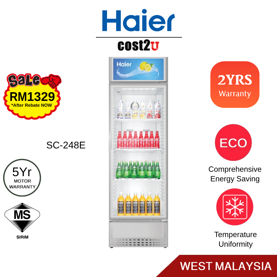 Haier 239L Display Chiller Showcase | SC-248E (Smart Refrigerator ...