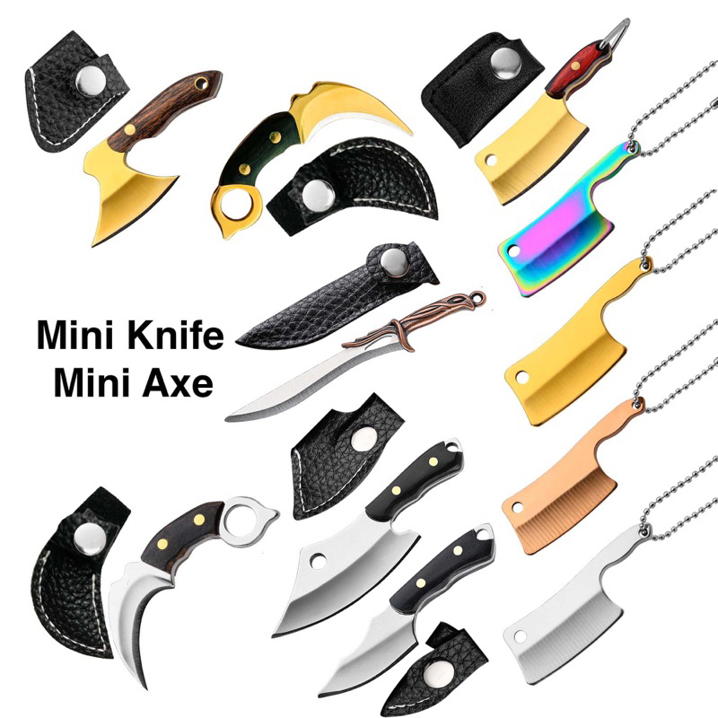 Mini knife mini Axe keychain courier knife portable out of box knife ...