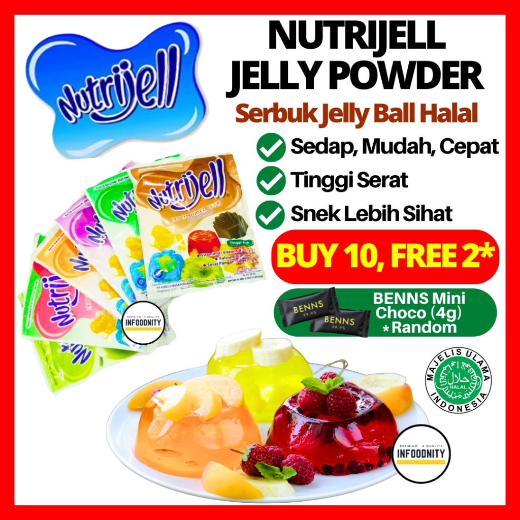 NUTRIJELL Jelly Powder Mix Nutrijell Agar Agar Nutrijell Mix Nutrijelly ...