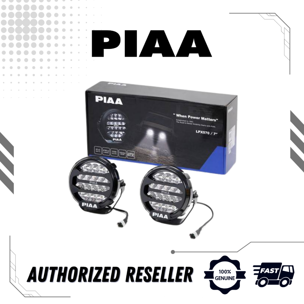 PIAA LPX570 DKX575E 7" White LED Driving Beam Kit (Original) | Shopee Malaysia