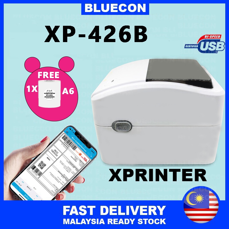 【XP-426B】A6 Thermal Printer Shipping Label Printer Air WayBill Barcode ...