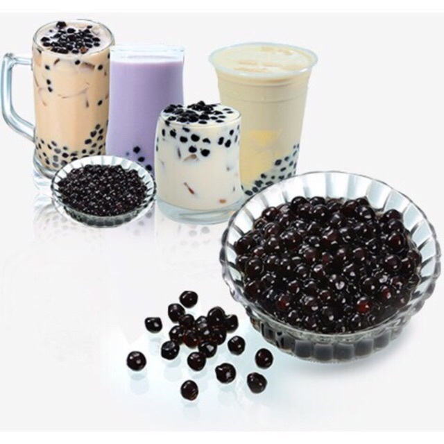 Bubble Black Pearl Jelly Topping 1kg ( Blackpearl ) Dry Pearl - tapioca black pearl { Boba Pearl ...