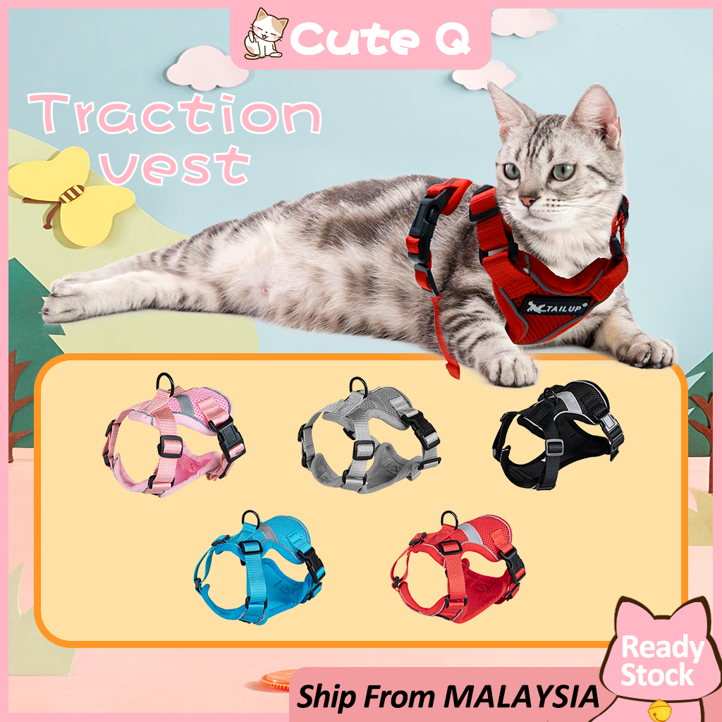 Pet traction harness Cat traction rope anti-breakaway pet harness ...