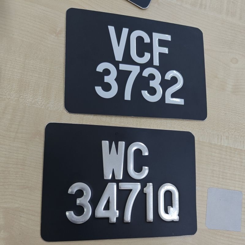 PLAT BESI KETUK MOTOR STANDARD JPJ Size🔥2 jenis colour number（aluminum ...