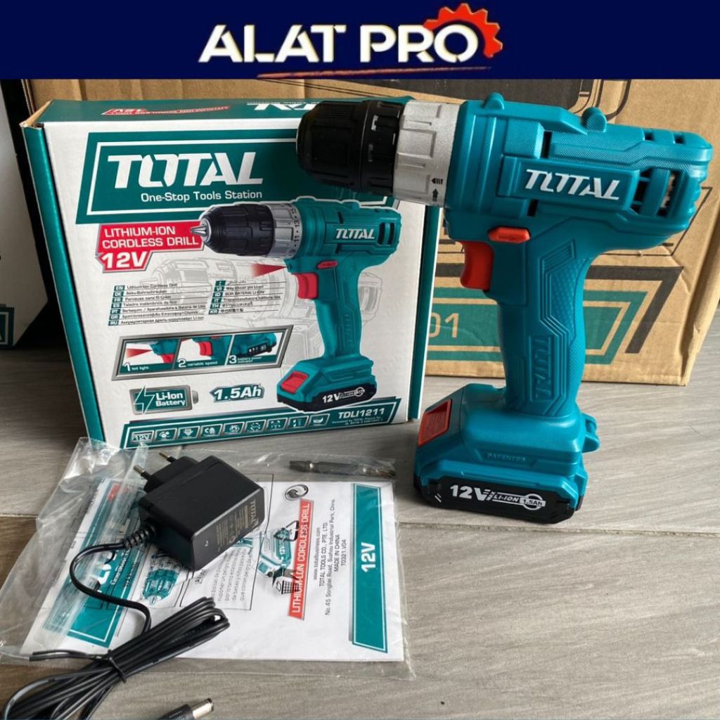 TOTAL TDLI1211 12V Li-ion Cordless Drill - 6 Months Warranty | Shopee ...