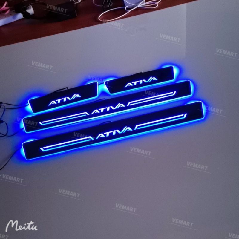 TCS Perodua ativa 4pcs 3d led running light door step car accessories ...