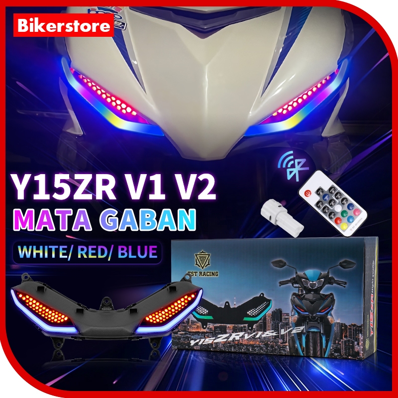 Y15ZR V1 V2 Mata Gaban RGB LED Pilot Lamp Signal Light Front Lampu Dada Signal With Remote ...