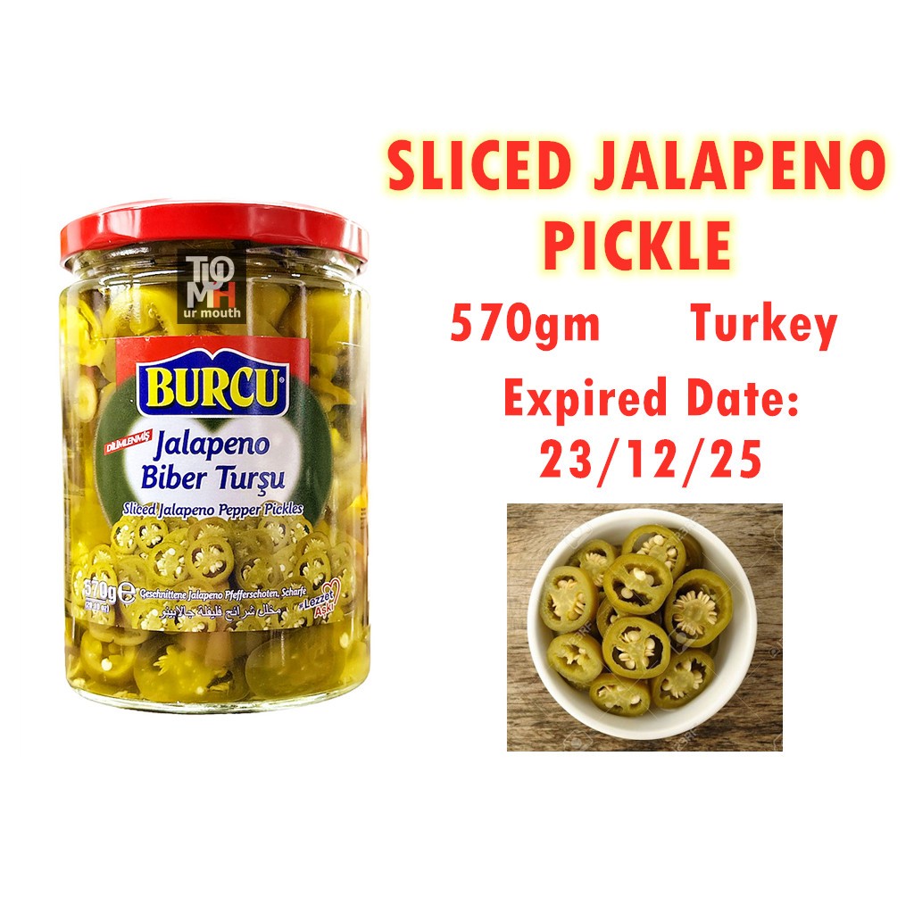 Sliced Jalapeno Pepper Pickle / Lada Hijau Potong Acar / 腌青椒片 680g ...