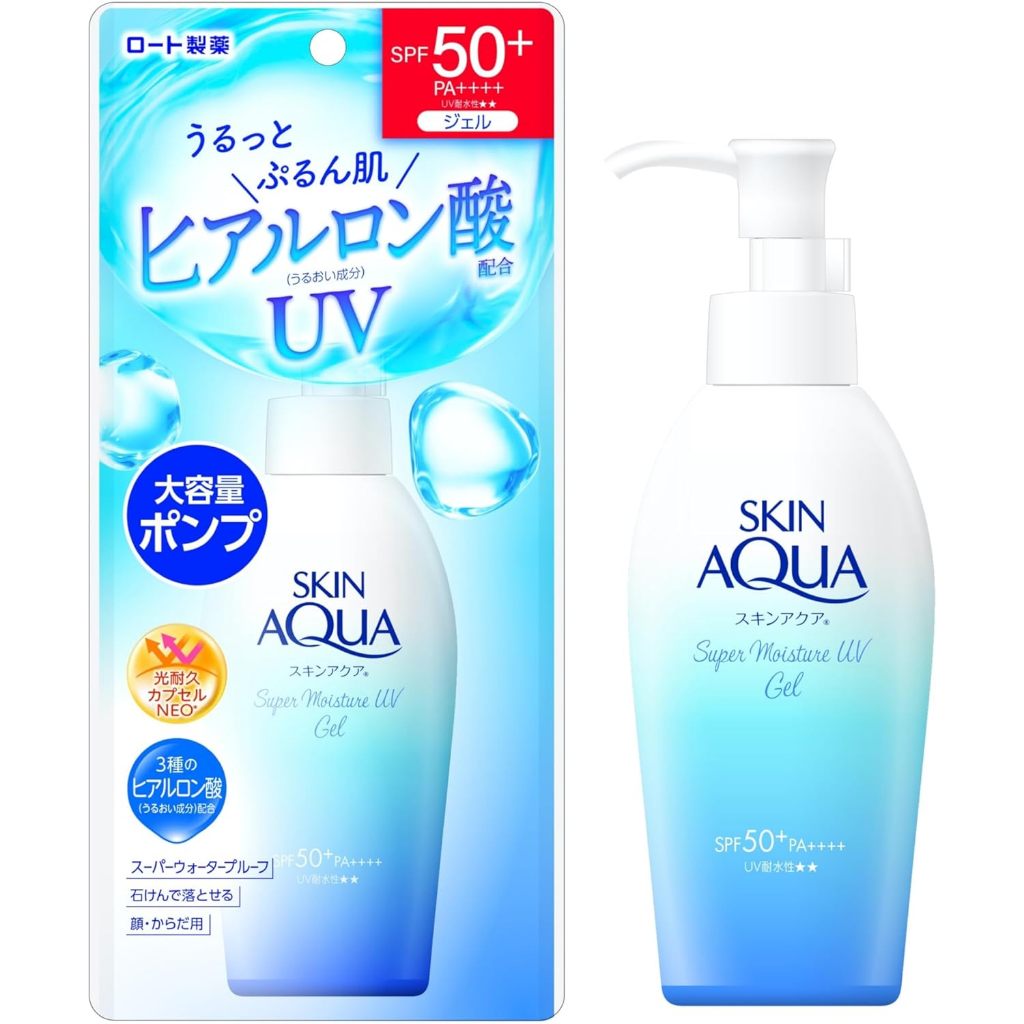 Skin Aqua UV Super Moisture Gel Large Size Pump Type Sunscreen ...