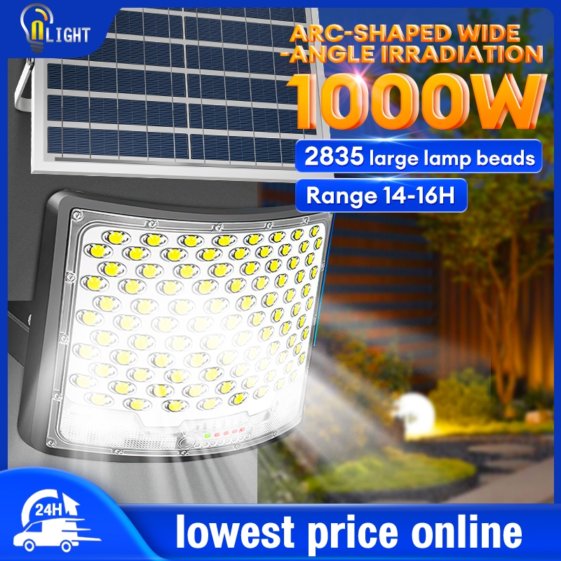 Solar Light 1000W Solar Sportlight Lampu Solar Outdoor Waterproof Light ...