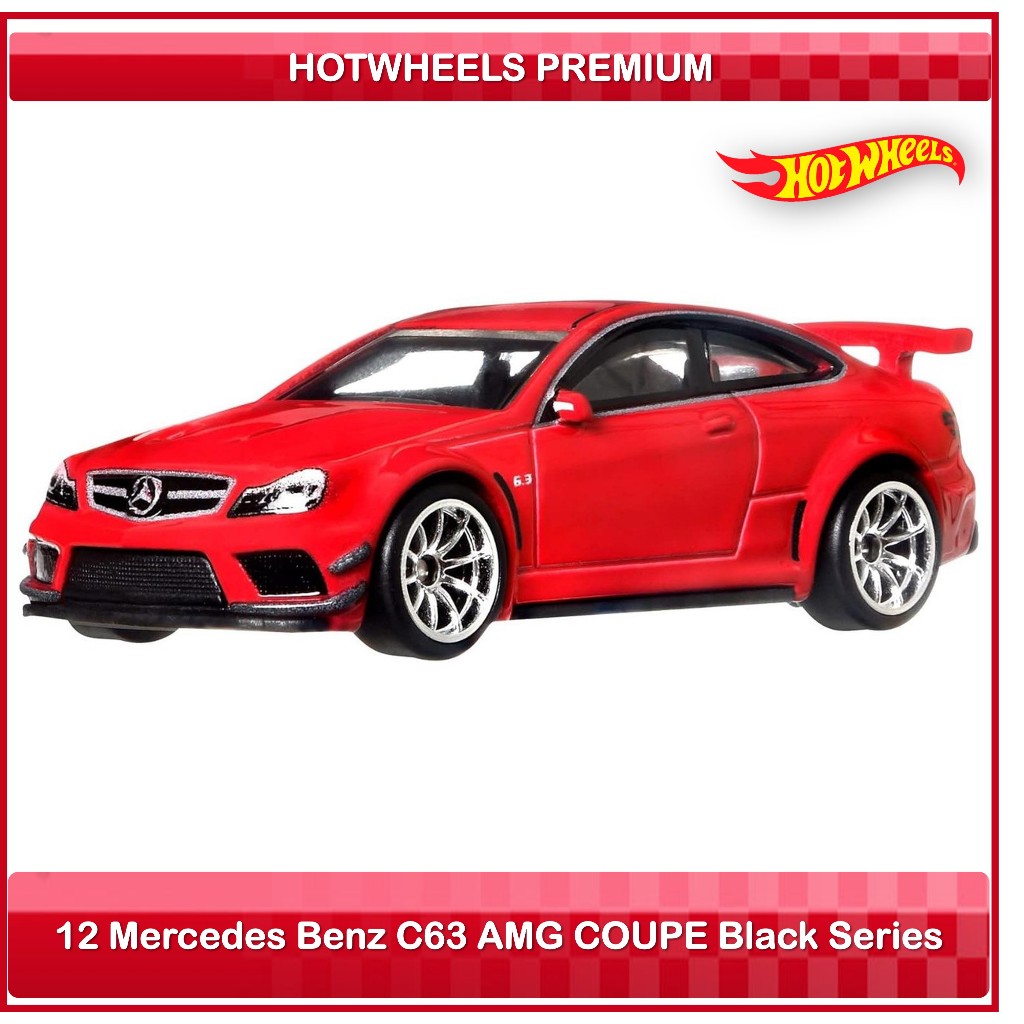 Hot Wheels Premium 12 Mercedes-Benz C63 AMG Coupe Black Series Mainline ...