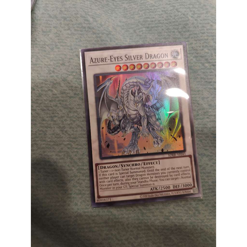 Yugioh : SDRB-AE041 Azure-Eyes Silver Dragon (Super Rare) | Shopee Malaysia