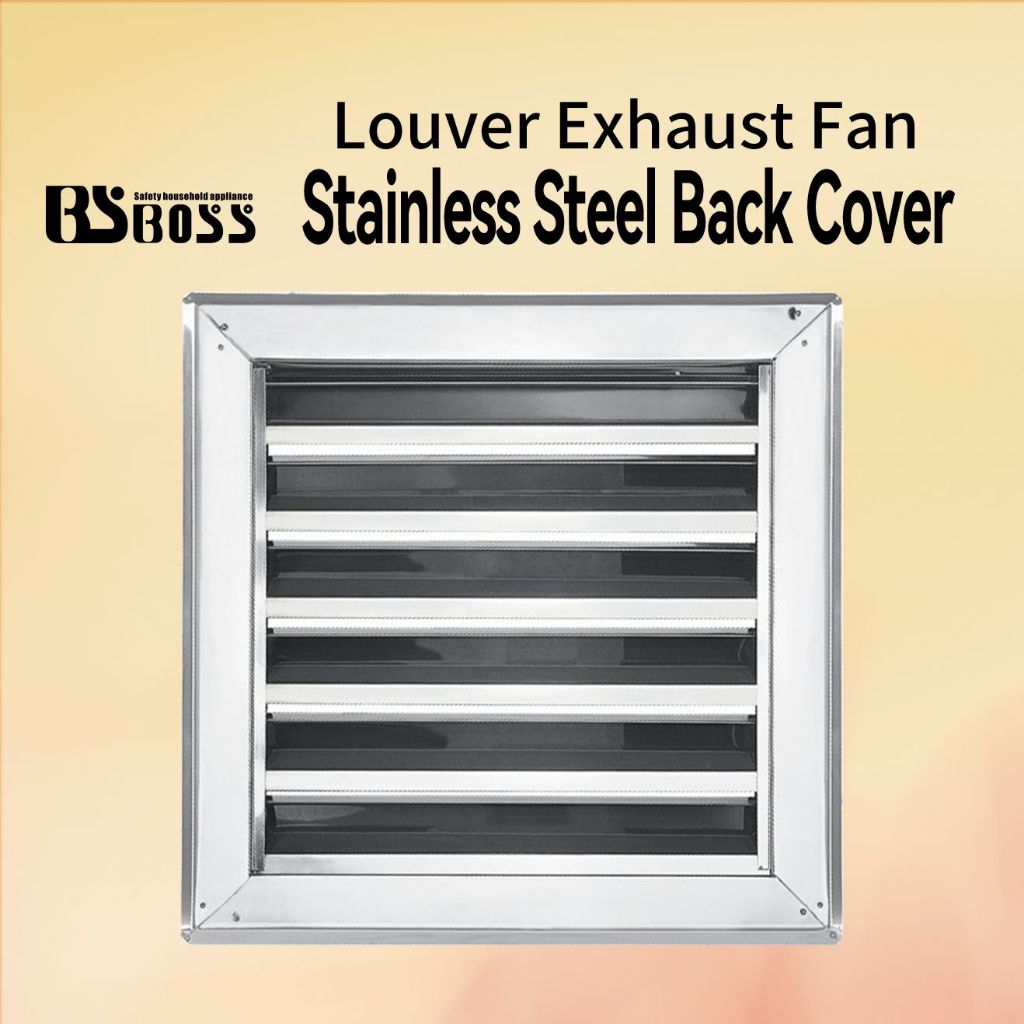 BSBOSS Louver Exhaust Fan Stainless Steel Back Cover (6-12") | Shopee ...