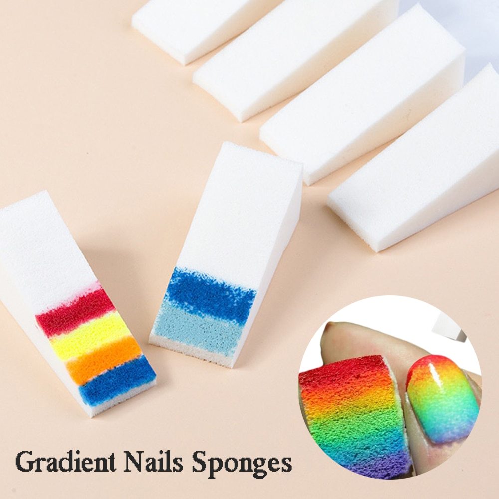 Diy Creative Gradient Nail Art Sponge Gradient Nails Soft Sponges For ...