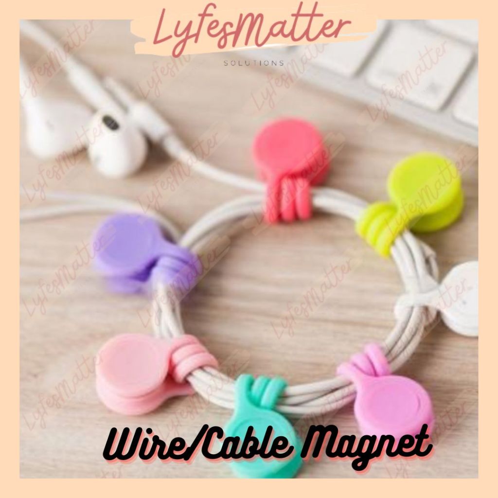 Magnetic Cable Organizer Cable Ties Earbud Cord Wrap Headphone Cord ...