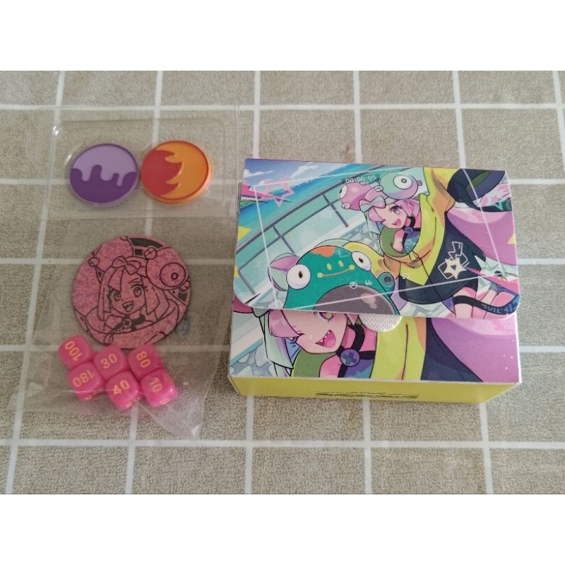 Pokémon TCG: Iono Deck box & Coins & Dice w Poison and Burn marker ...