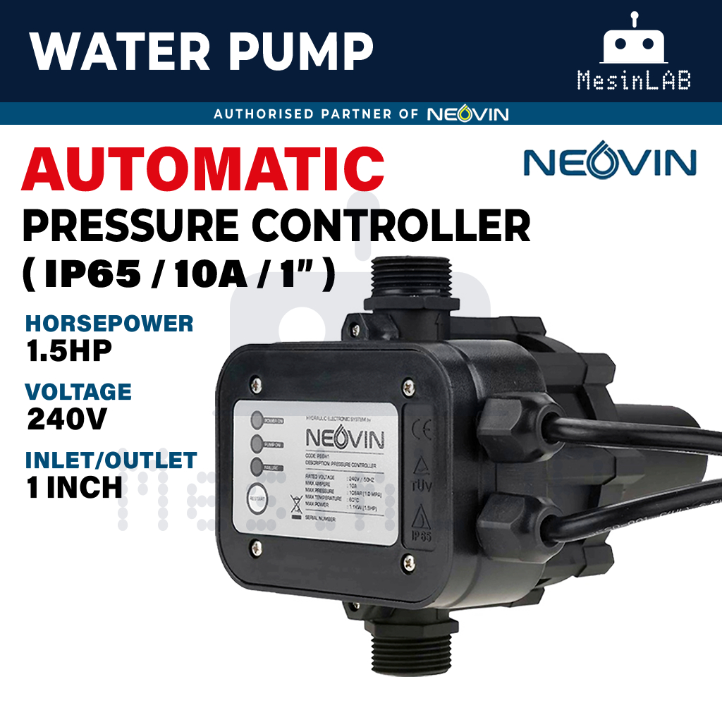 NEOVIN 1.5HP (1") Automatic Pressure Controller Water Booster Pump ...