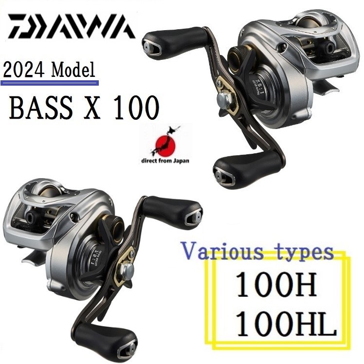 Daiwa 24'BASS X 100 Right/Left Various types100H/100HL☆Free shipping☆【direct from Japan】Offshore ...