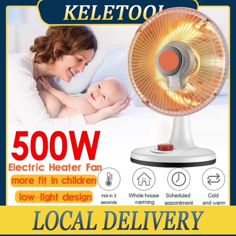 Mini Heater Electric Heating Warm Fan 500W Portable Heater Fast Air ...