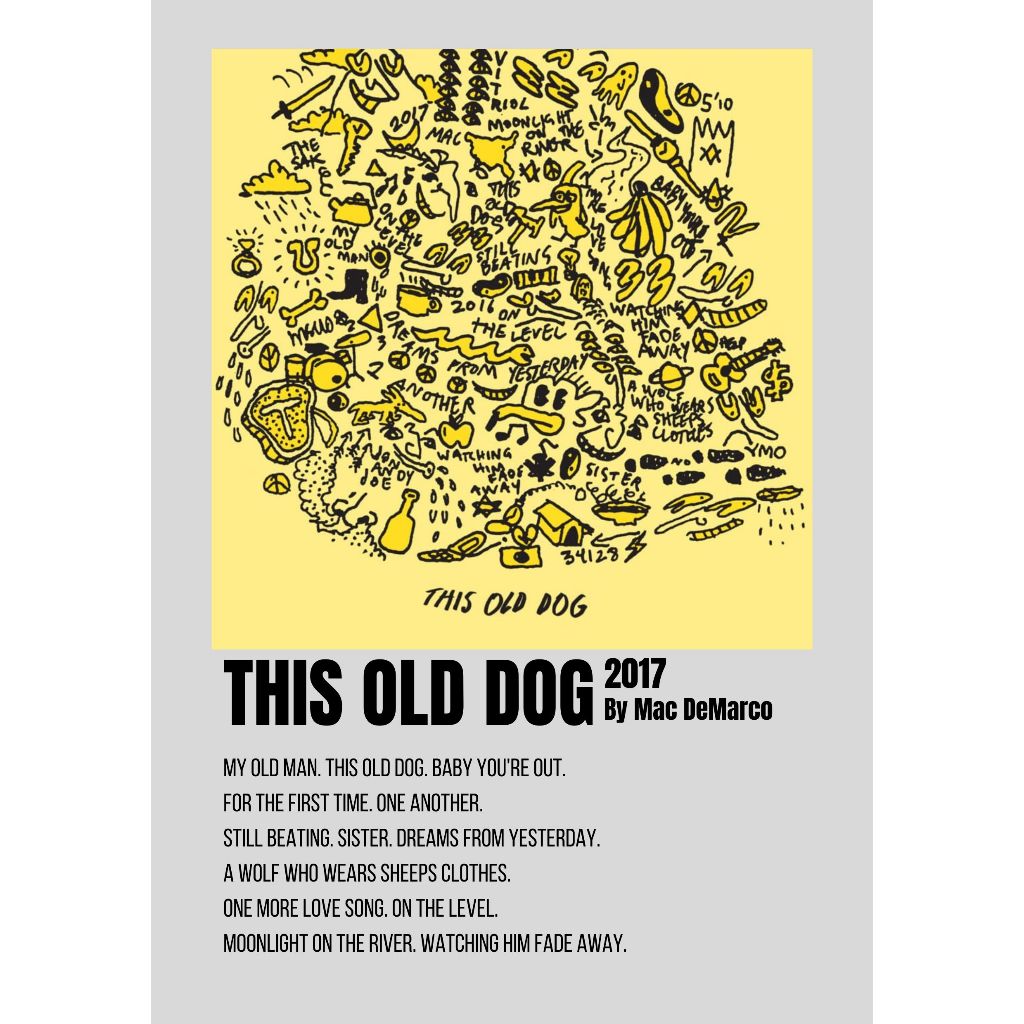 Album Cover Poster This Old Dog by Mac DeMarco | Shopee Malaysia