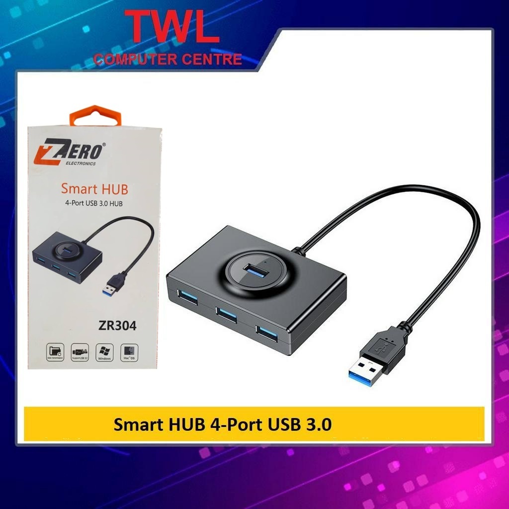 Smart Hub USB3.0 4 PORT HUB 6033(1Y Warranty) | Shopee Malaysia