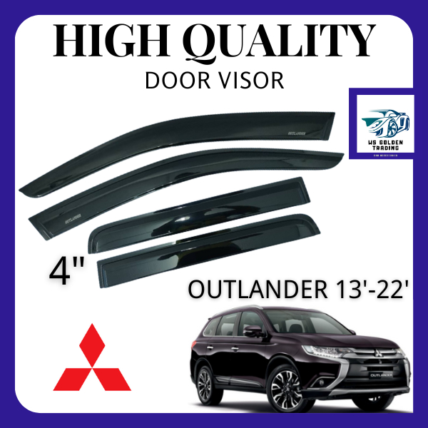 Mitsubishi Outlander 2013-2022 Flat Door Visor (4PCS/SET) | Shopee Malaysia