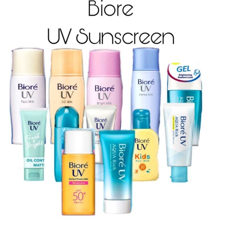 Biore UV Face Sunscreen Perfect Milk Aqua | Milk Moisture | Cool SPF50 ...