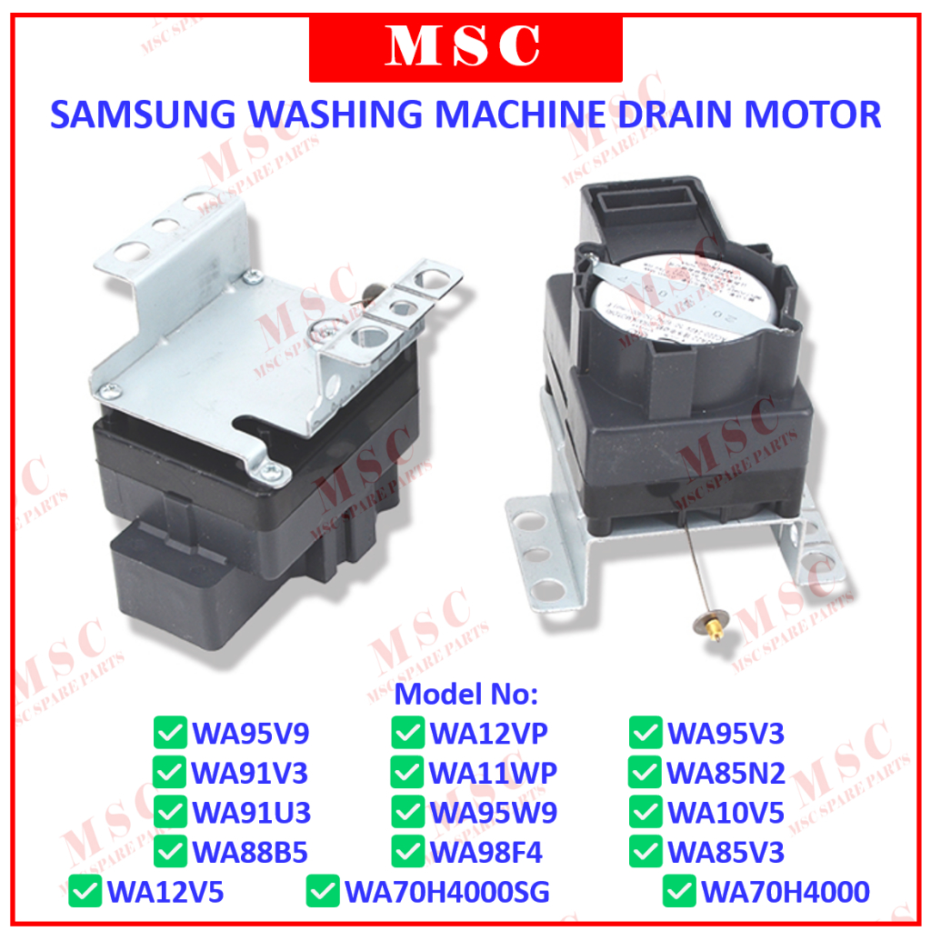 SAMSUNG WA10V5 WA88B5 WA98F4 WA85V3 WA12V5 WA70H4000SG WASHING MACHINE ...