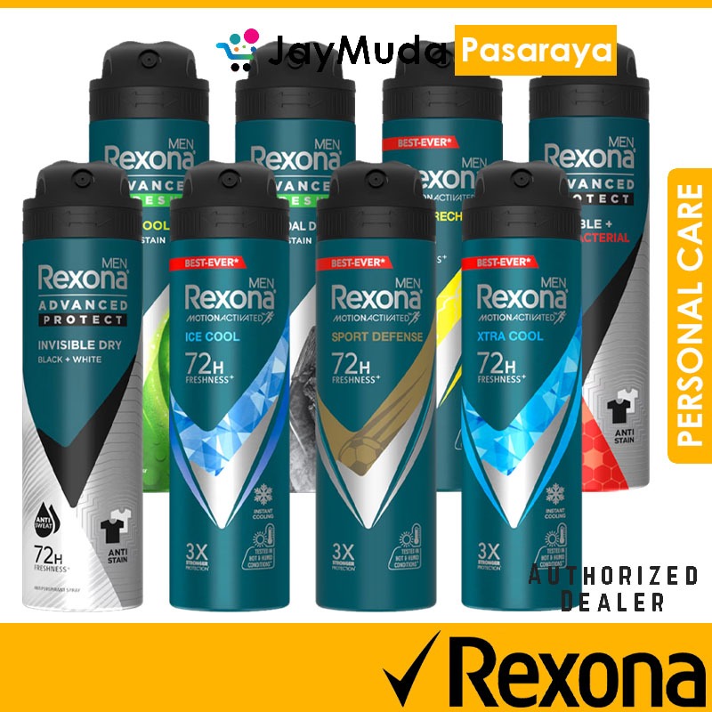 Rexona Men Deodorant Body Spray 135ml 48h Anti Perspirant Ice Cool V8 Ultra Recharge Sport ...