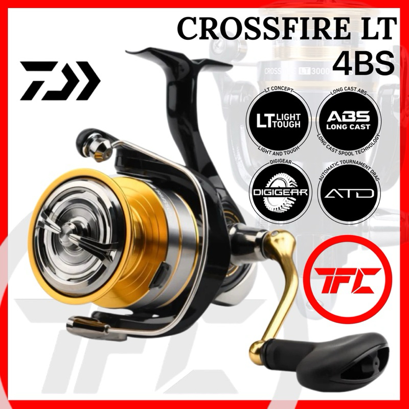 DAIWA CROSSFIRE LT 4BS ASIA SPINNING Fishing Reel 2020 20’ Cast Jigging Bottom | Shopee Malaysia