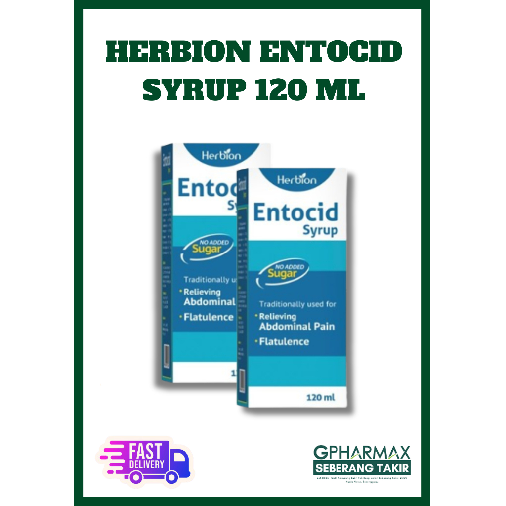 Herbion Entocid Syrup for Heartburn and Stomach Acid Relief Melegakan ...