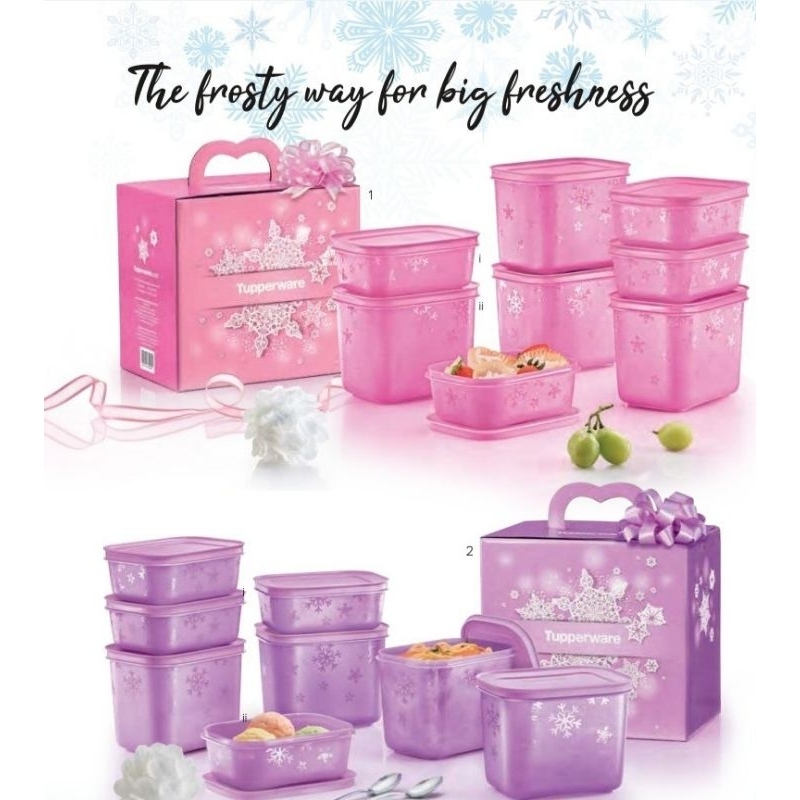 Tupperware Chill Freeze Medium Gift Set (8pcs) | Shopee Malaysia