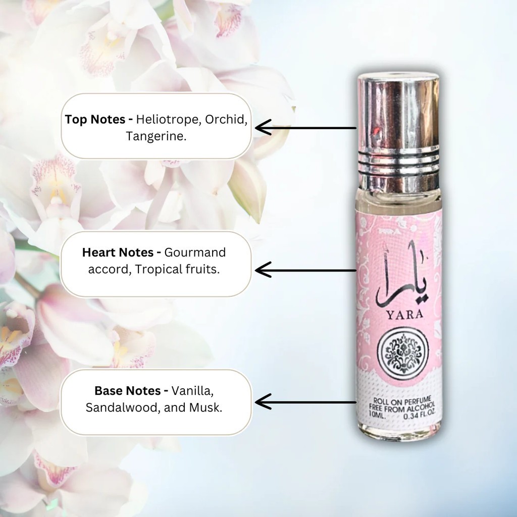 Yara Perfume 10ml Original from Dubai 100% oil Perfumes Concentrated ...