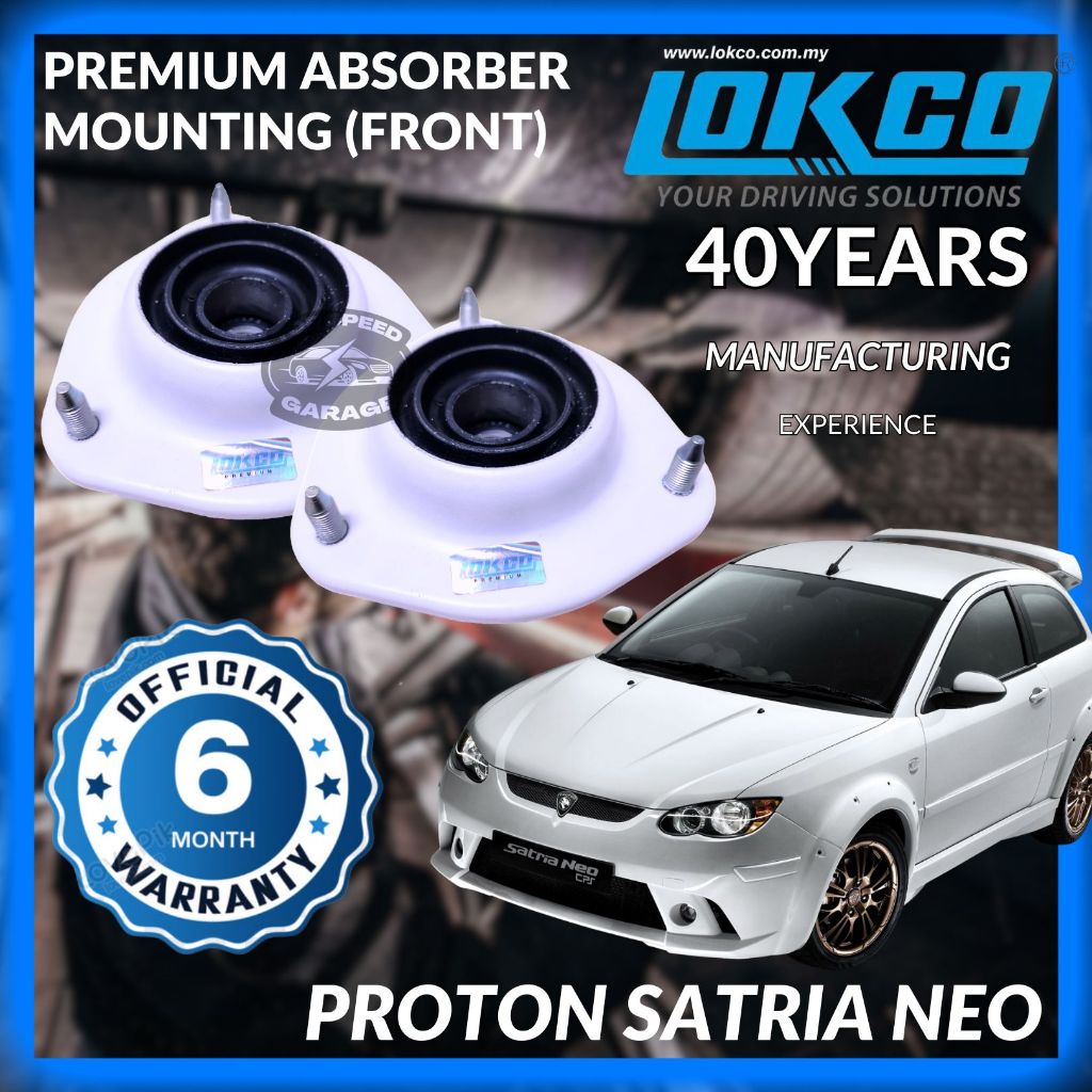 LOKCO Premium Heavy Duty Absorber Mounting Proton Satria Neo Front ...