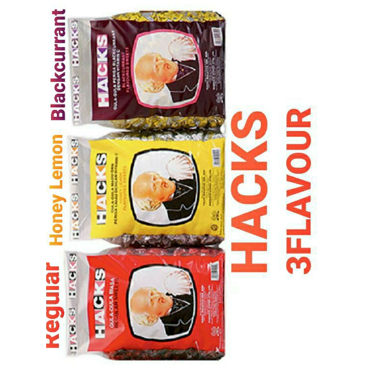 Gula-gula Hacks Candy (1.8kg) - Regular / Honey Lemon / Blackcurrant ...