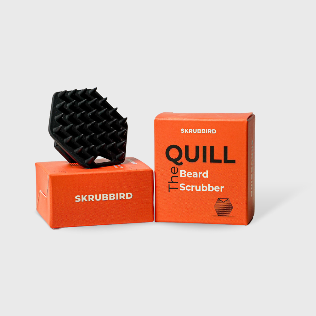 Skrubbird - Beard Scrubber - Silicone Facial Hair Exfoliator & Brush ...