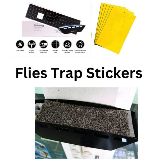 (1pcs) Discreet Wave 30 Insect Flies Trap Stickers Glue Board | Shopee ...