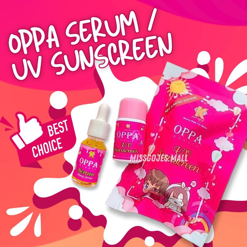 OPPA BEAUTY SERUM / OPPA UV SUNSCREEN | Shopee Malaysia