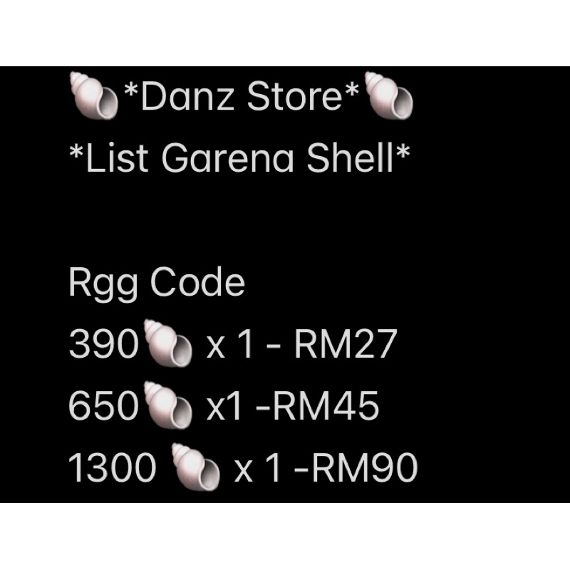Garena Shell Malaysia | Shopee Malaysia