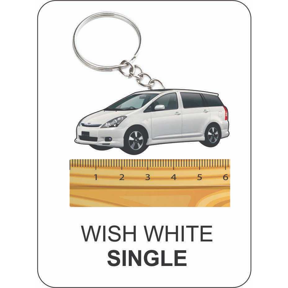 Toyota Wish white keychain 2d | Shopee Malaysia