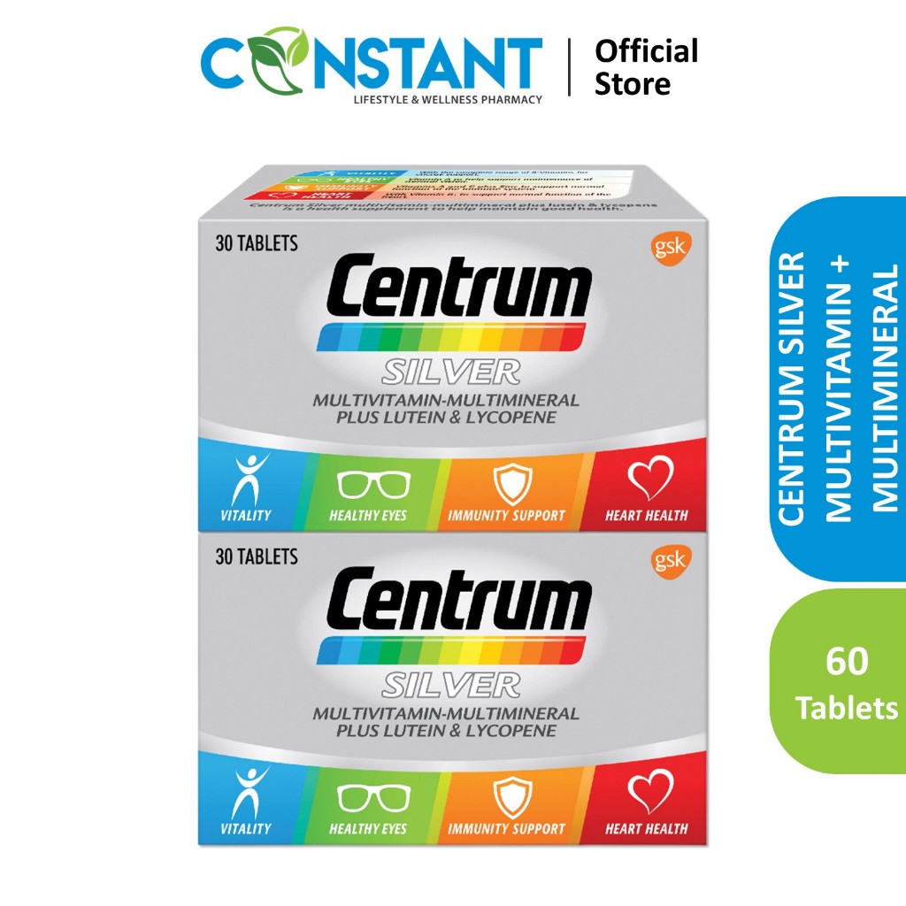 Centrum Silver Multivitamin 30s x2/100s x2 | Shopee Malaysia