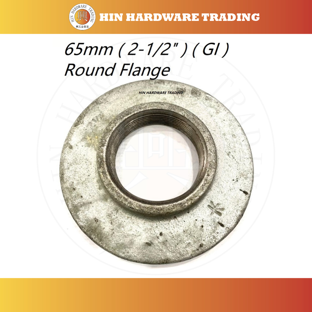 65mm ( 2-1/2" ) Galvanized Iron ( GI ) Round Flange GIRF065 | Shopee ...